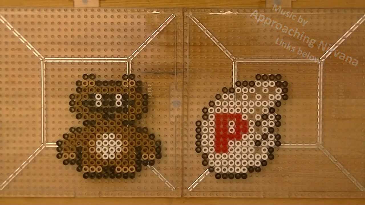PERLER BEAD: Mario Tanooki Suit & Power Wing! (Giveaway #46) - YouTube