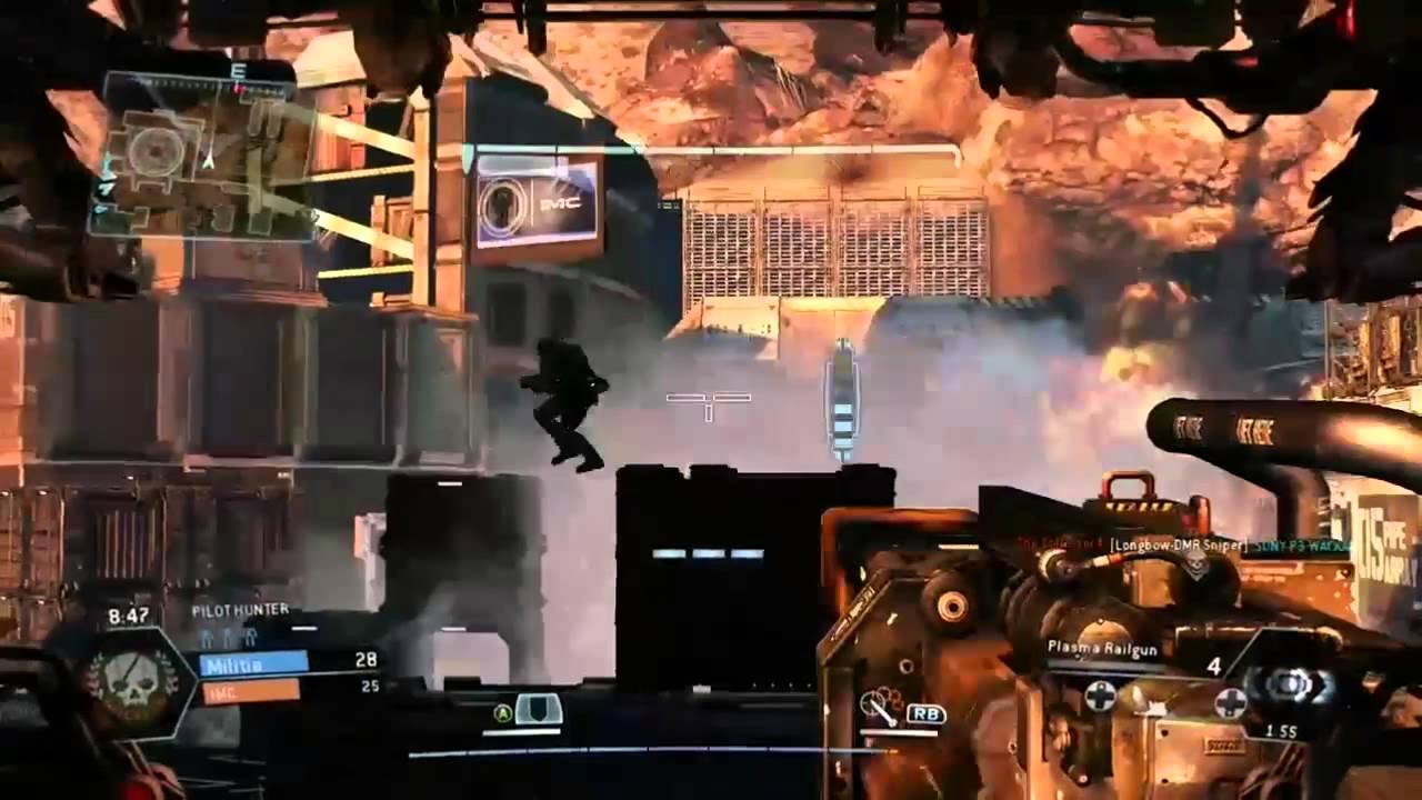 Titanfall Railgun Headshot - YouTube