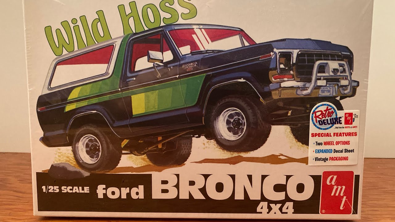 1/25 AMT Round 2 Wild Hoss Ford Bronco Kit Review - YouTube