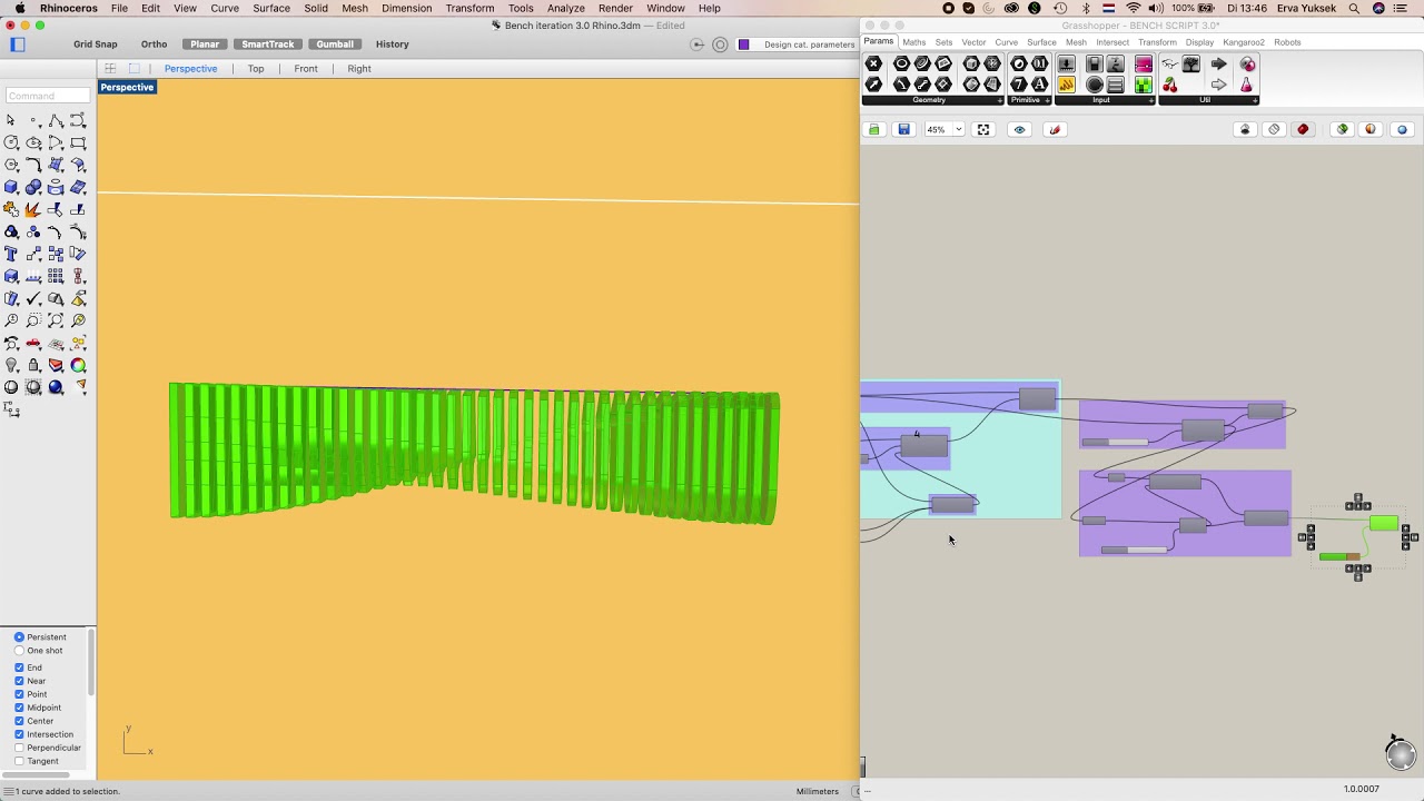 Grasshopper Script - growing stool - YouTube