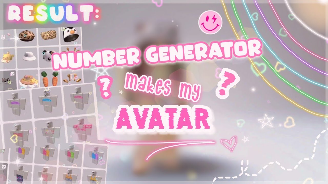 Number Generator Makes My Avatar?! 🤪🙊👌🛍️ - YouTube