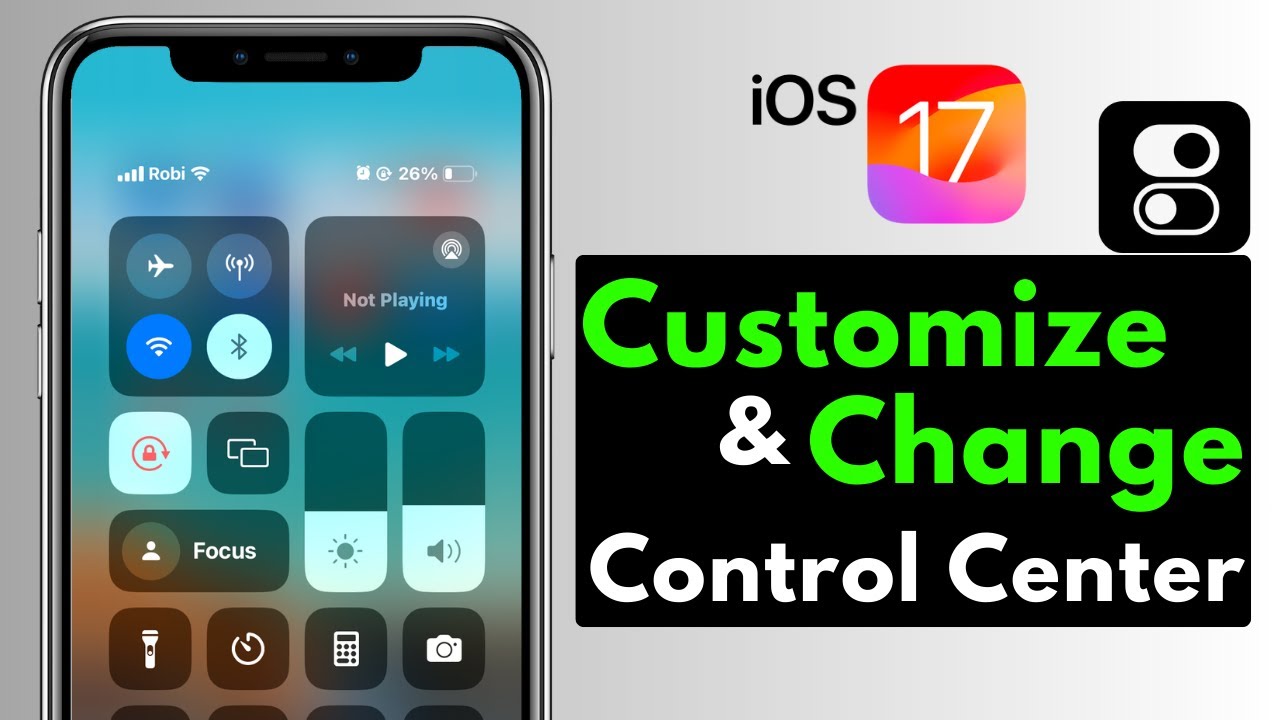 How To Change Control Center on iPhone iOS 17 | Edit & Customize ...