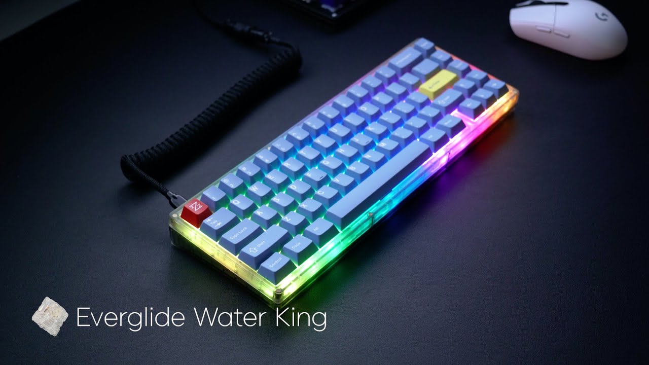KBD67 LITE R2 Water King Switches Sound Test | Aqua King - YouTube