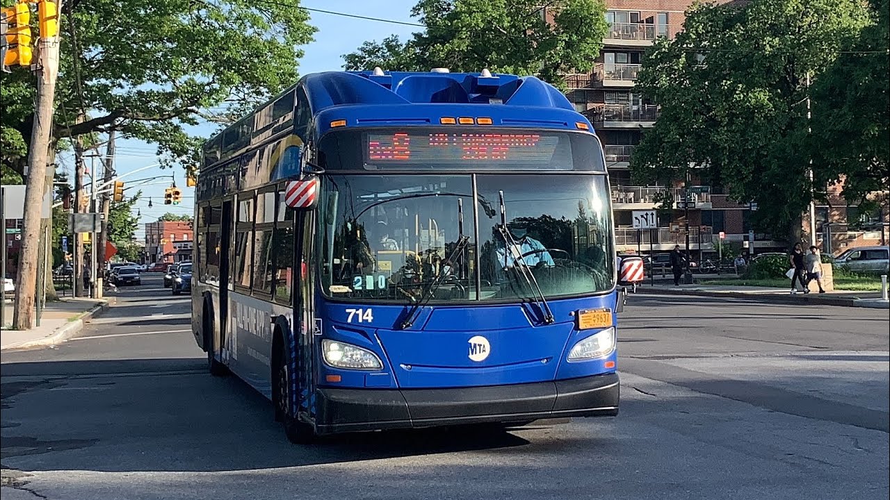 (4K @60FPS) MTA NYCT Bus - 2016-2017 New Flyer XN40 #714 On The Bx8 ...