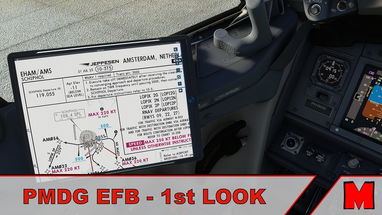 PMDG EFB im live-Test - Was kann das Ding? LHBP-EDDL-ENBR / VATSIM [GER ...