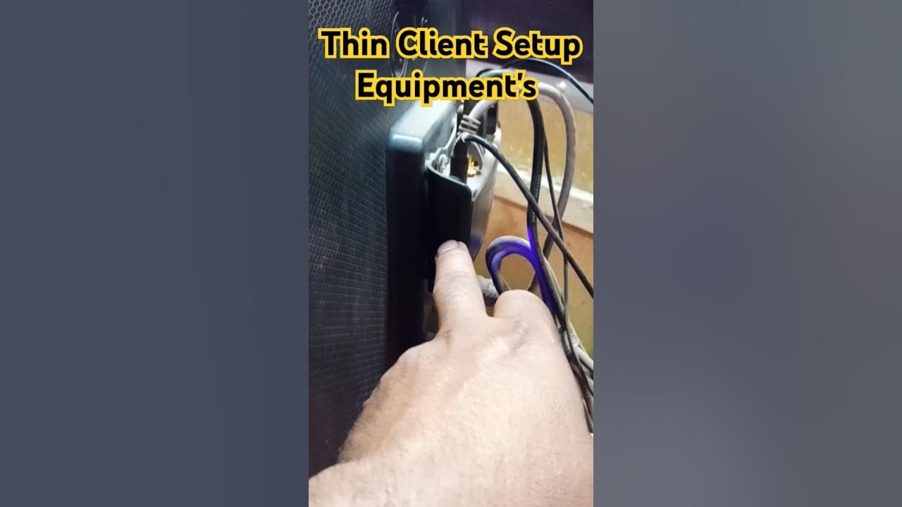 Thin Client Setup Equipment's #computer #thinclient #ncomputing #networking - YouTube