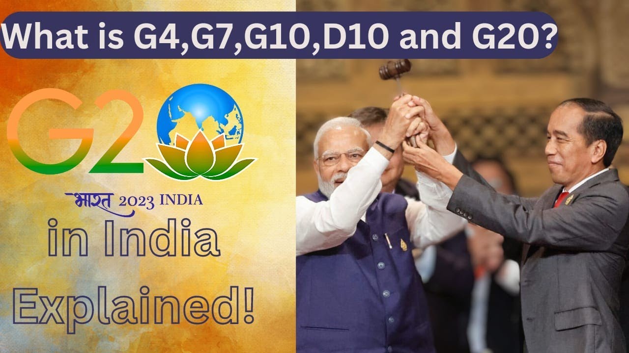 G4, G7, G10 and G20 explained|| Why G20 presidency is important for ...