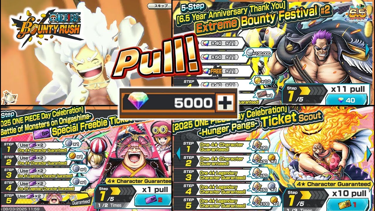 ALL IN !!! EX BUFF ZEPHYR OLIN & HUNGER PANGS BIG MOM LIVE SUMMONS ...