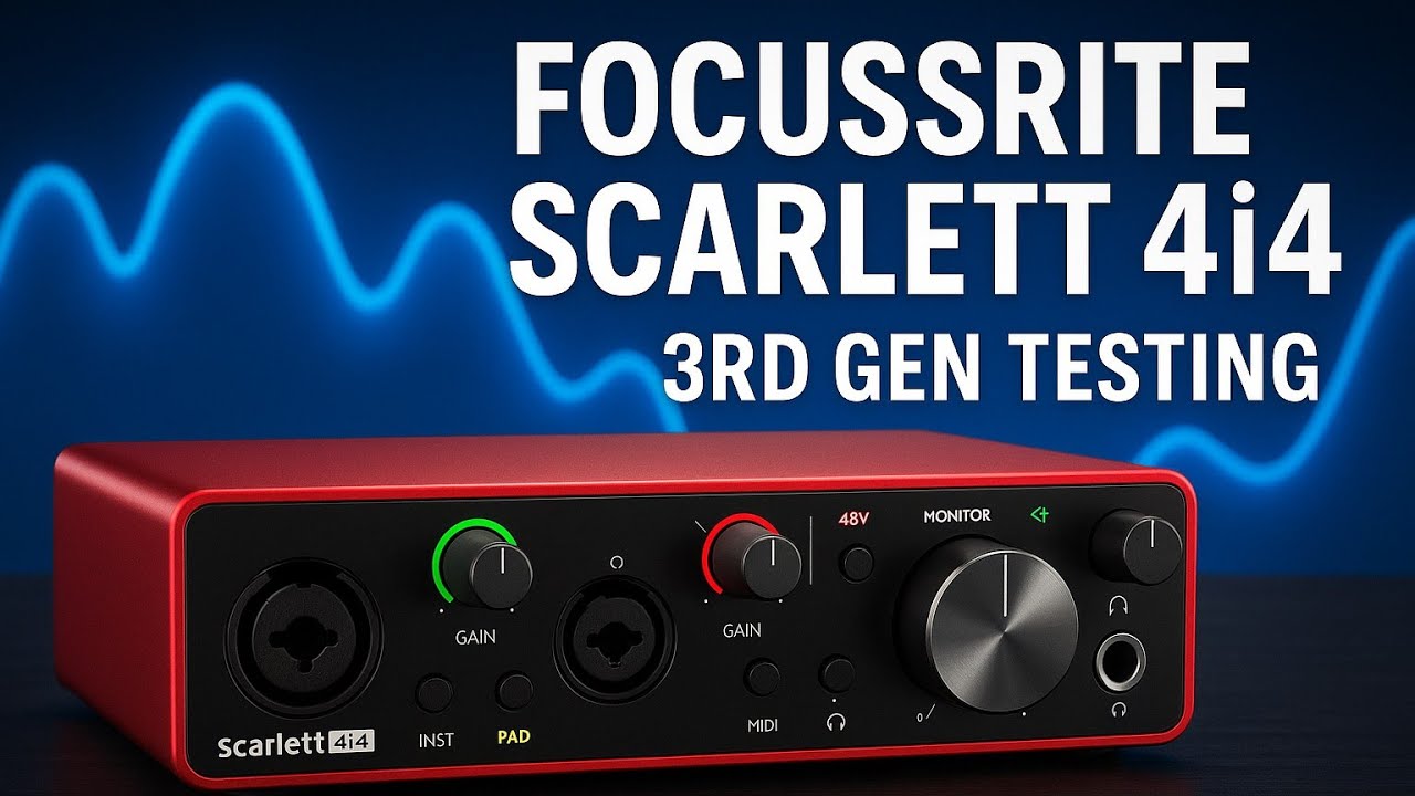 Focusrite Scarlett 4i4 3rd Gen | Best USB Audio Interface for Home ...