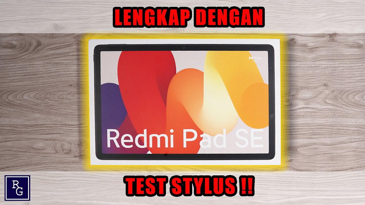 Lengkap dengan Test Stylus! - Unboxing Redmi Pad SE - YouTube