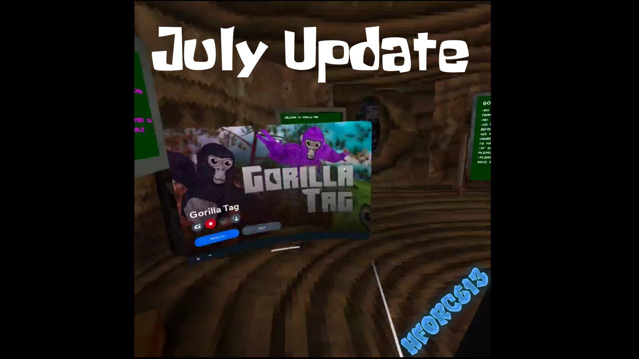 Gorilla Tag July Update (Full Version) - YouTube