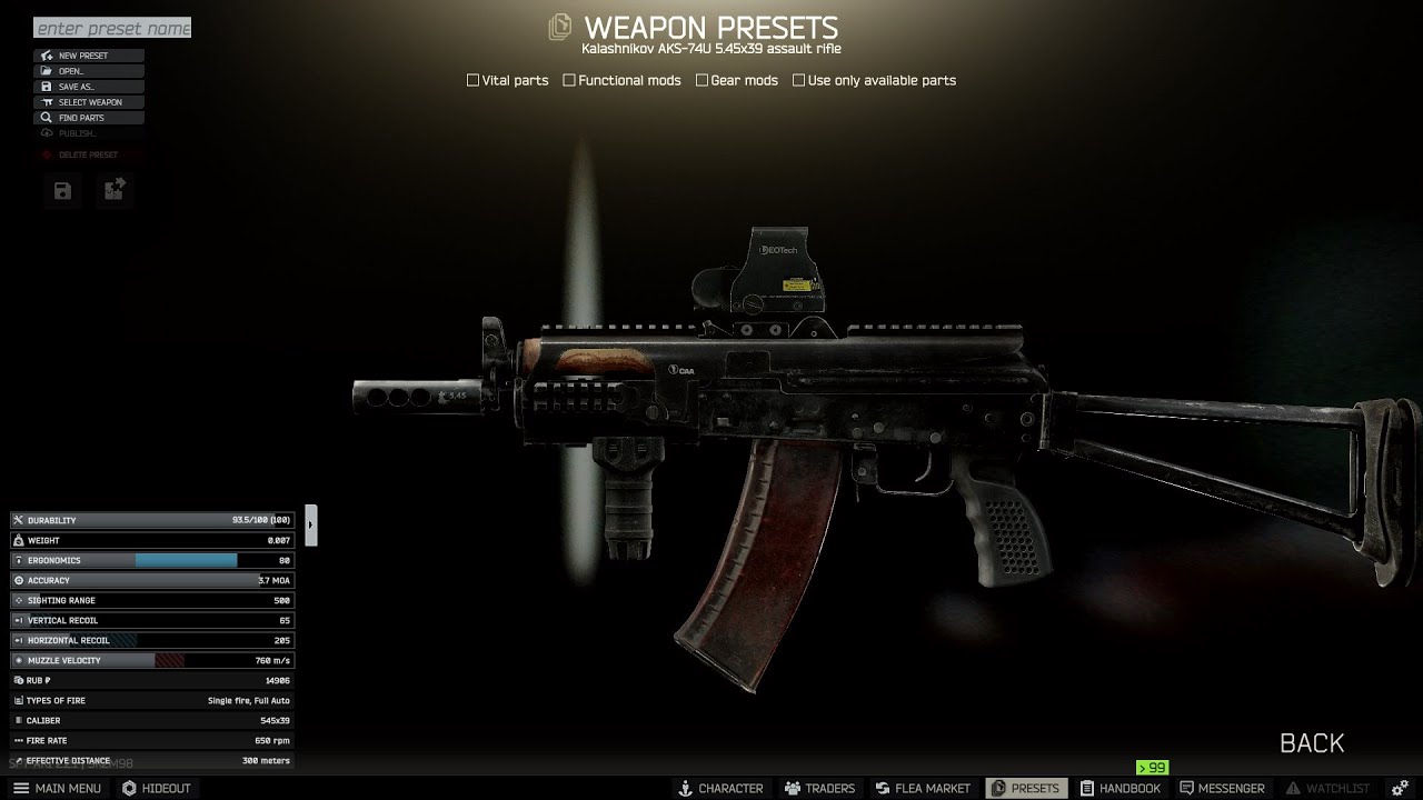 SPTARKOV - AKS-74U - LITTLE RUN AND GUN FUN - YouTube