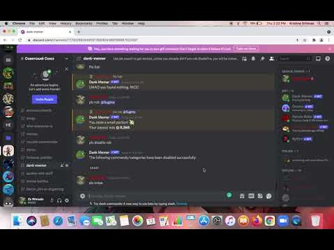 how to enable/disable dank memer commands on discord - YouTube