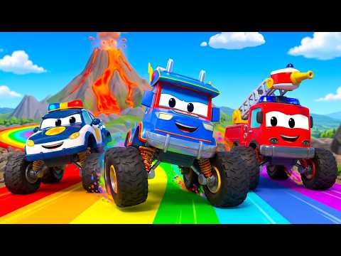 Der Boden ist Lava! 🌋 Monster-Trucks zur Rettung | Super Truck - Link Force
