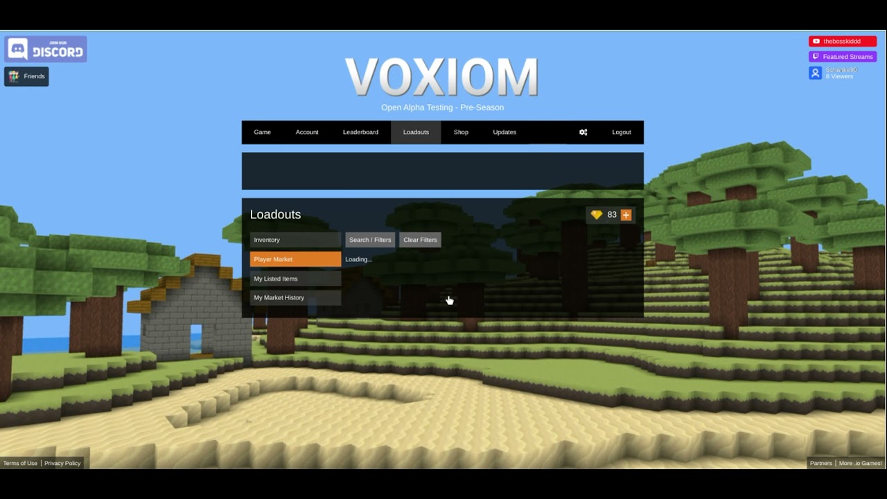 How to use the Player Market in Voxiom.io - YouTube