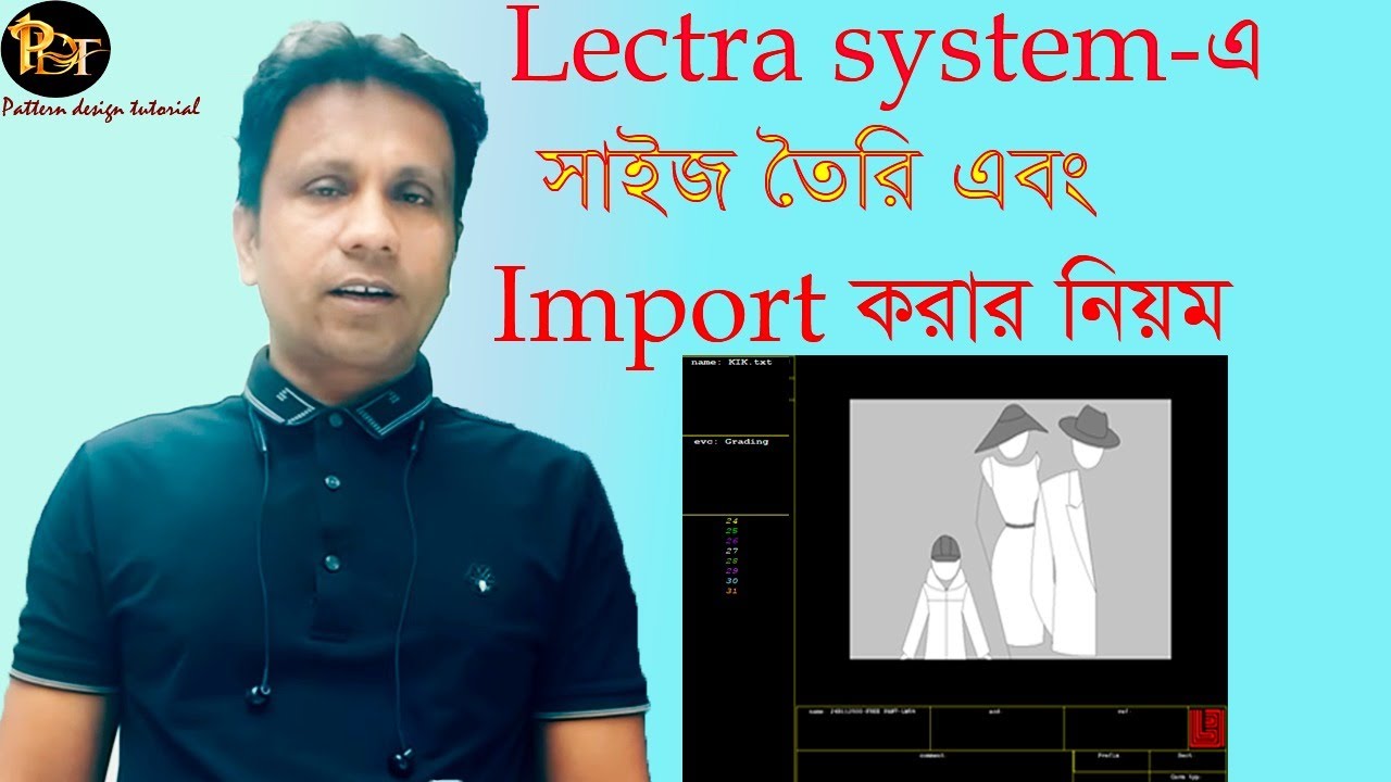 #how to create and import size in lectra software. #cad pattern #Easy ...