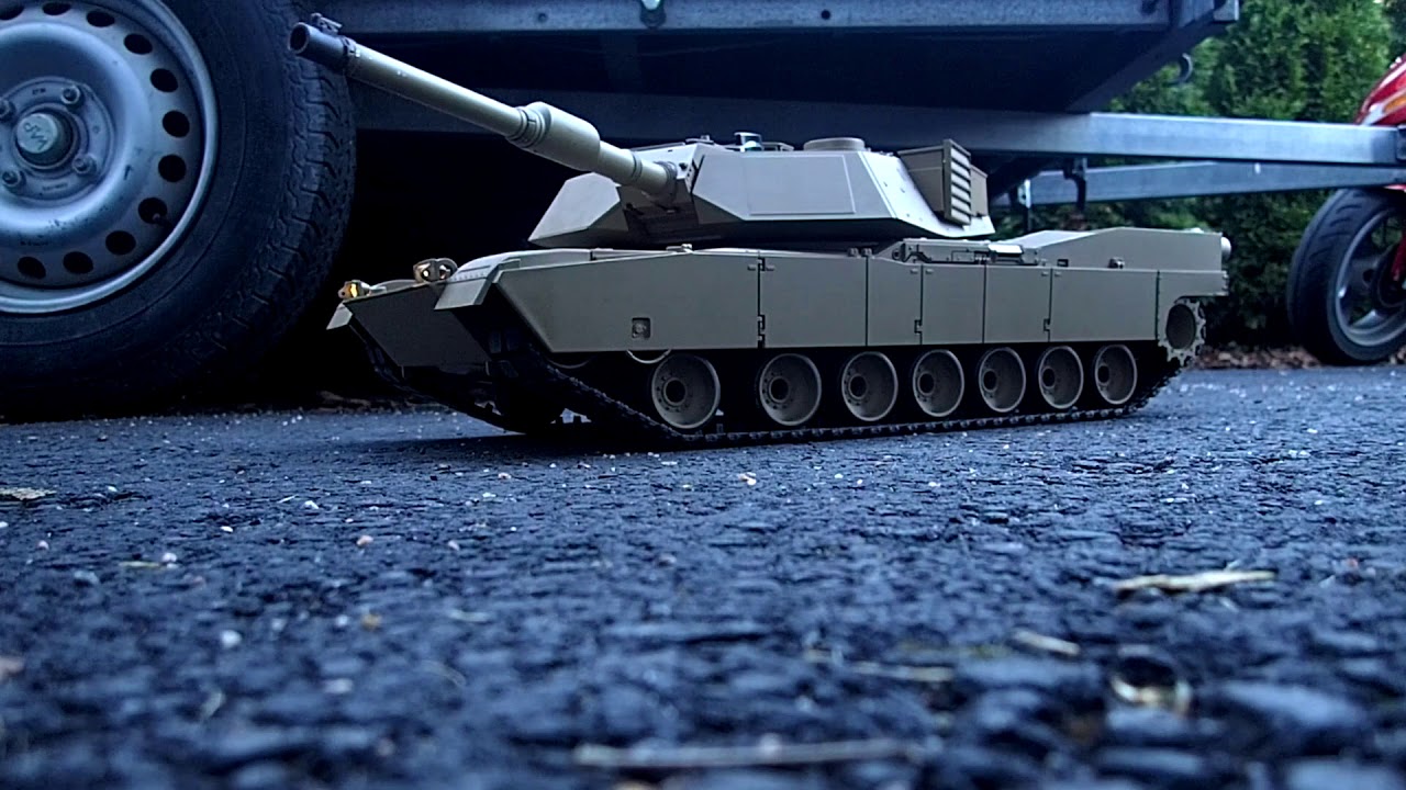 1 16 M1A2 Abrams And leopard 2A6 in action [REMASTERED] - YouTube
