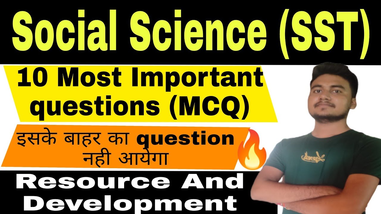 Class 10 Term - 1 SST | 10 Most Important MCQ Questions Social Science ...