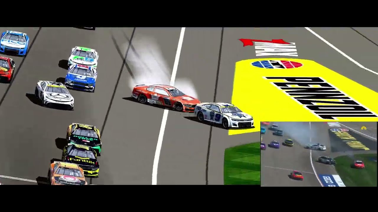 NR2003 2024 Tyler Reddick Flip @ Las Vegas Reenactment - YouTube