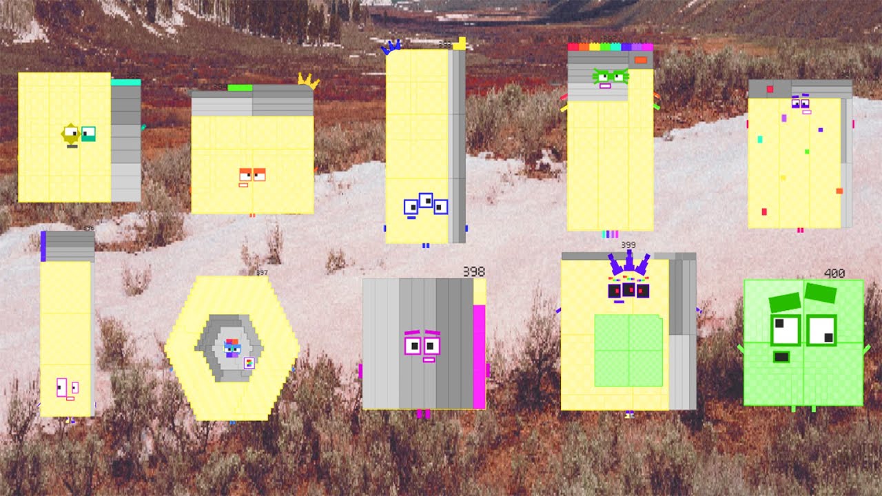 Numberblocks Band Retro 381 to 400 My Version Remix - YouTube