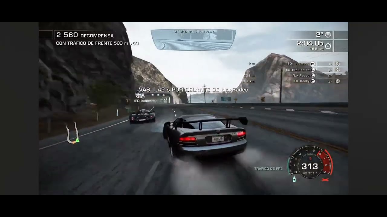 Nfshp remastered, online race #133, Calm before the storm 4:41.77 viper ...