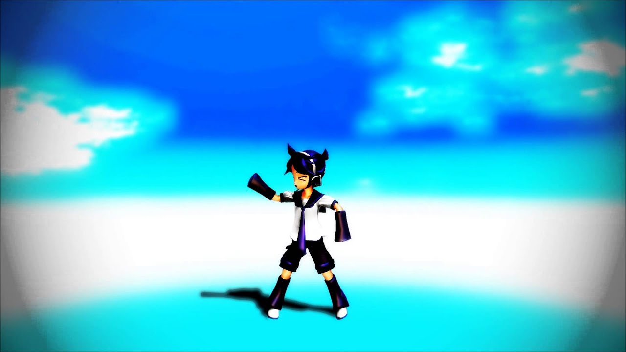 [MMD] Chibi Len im blue remake video HD - YouTube