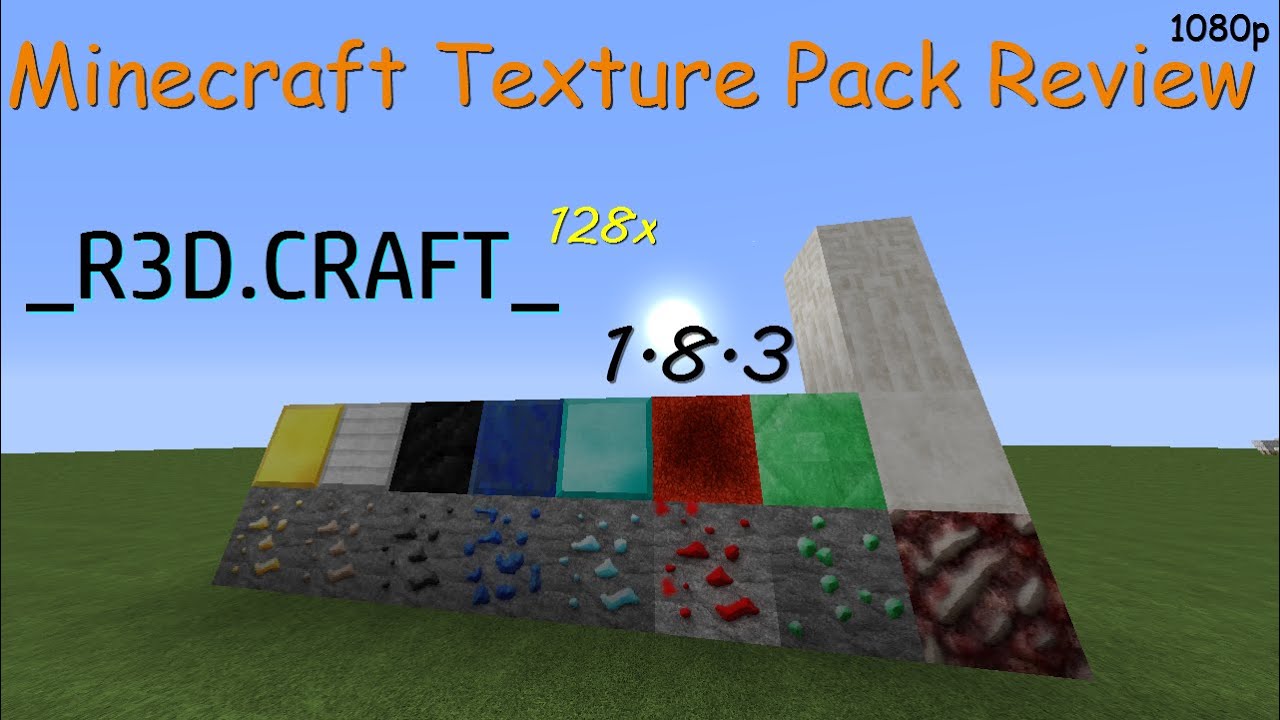 Minecraft Texture Pack Review l _R3D.CRAFT_ Texture Pack 1.8.3 - YouTube