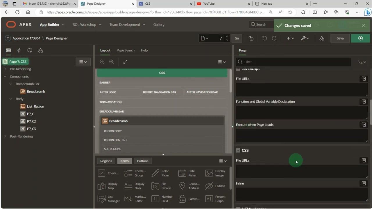 How To Apply Css In Oracle Apex Youtube
