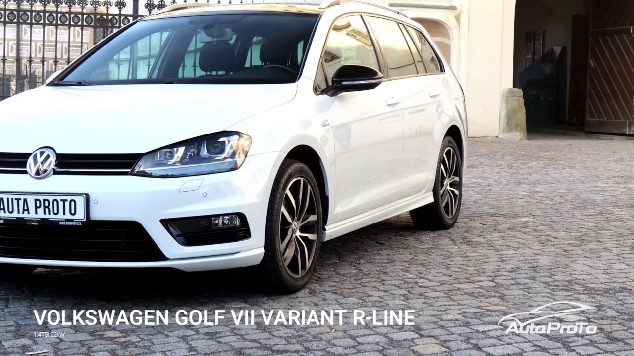 VOLKSWAGEN Golf VII Variant R-line 1.4TSi 92kW 1.m CZ 17 - YouTube