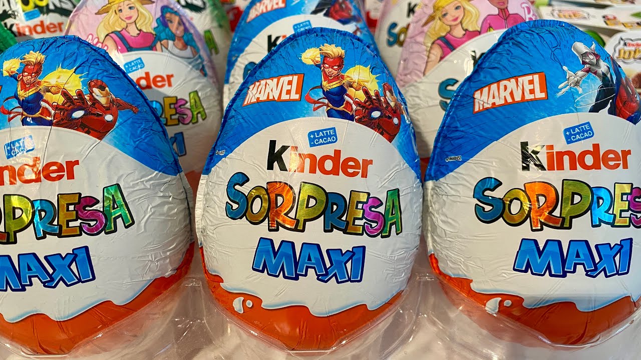 New Collection Compilation Marvel Maxi Kinder Surprise ASMR Unboxing ...