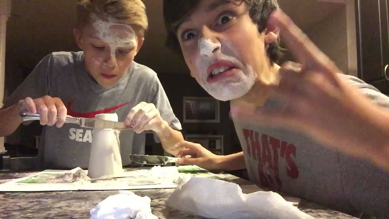 Flour tower challenge - YouTube