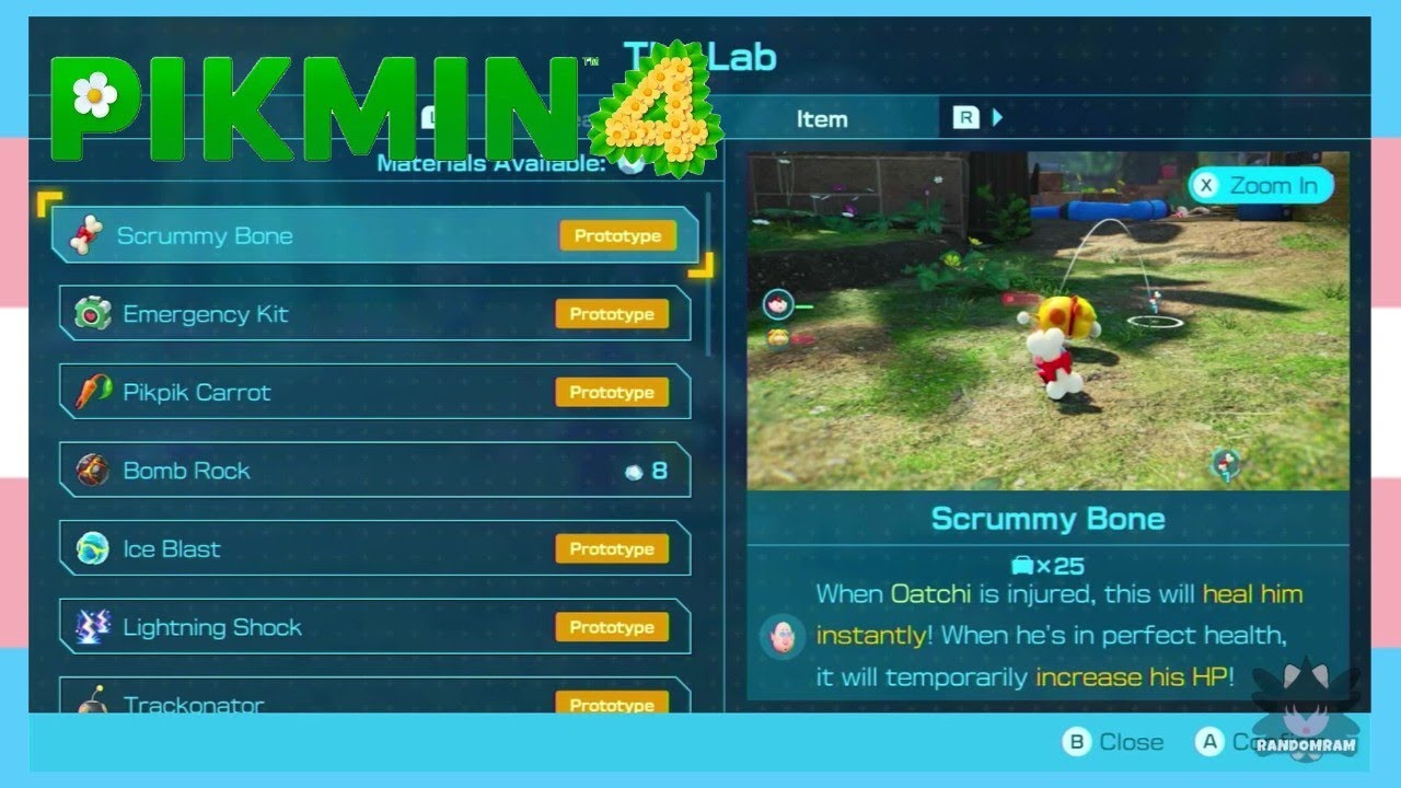 All The Items That You Could Trade In The Lab From Russ | Pikmin 4 ...