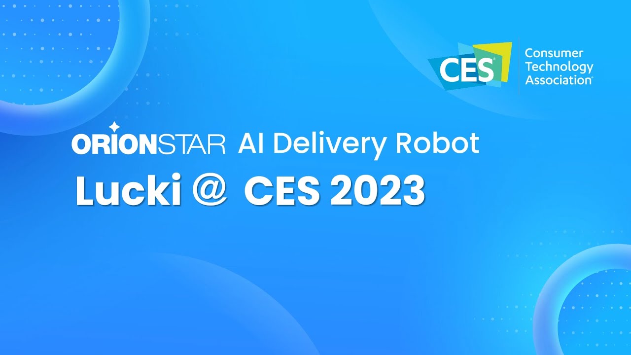 OrionStar AI Delivery Robot Lucki shows at the world's largest tech ...