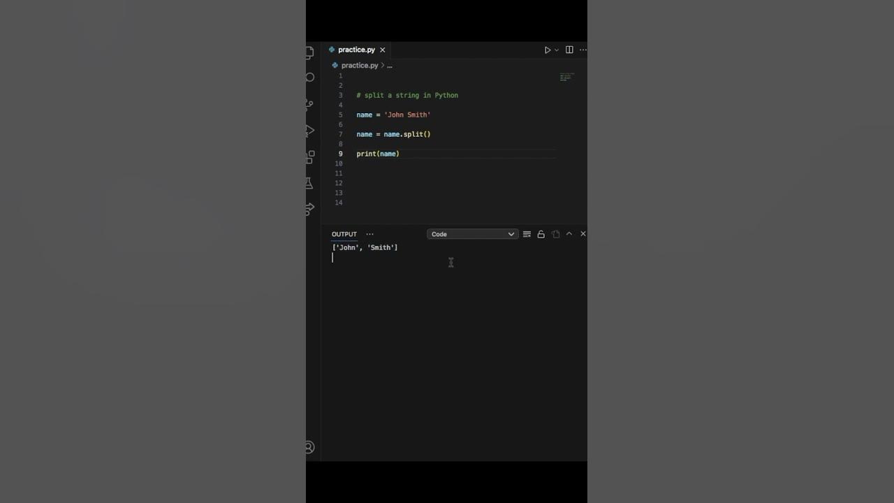Split a String in Python #pythonforbeginners #python #coding - YouTube