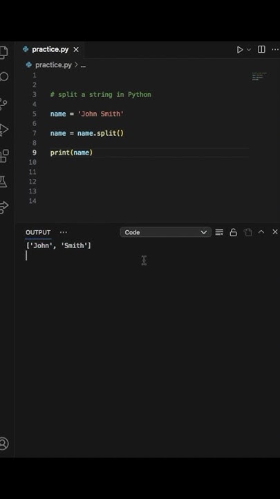 Split a String in Python #pythonforbeginners #python #coding - YouTube