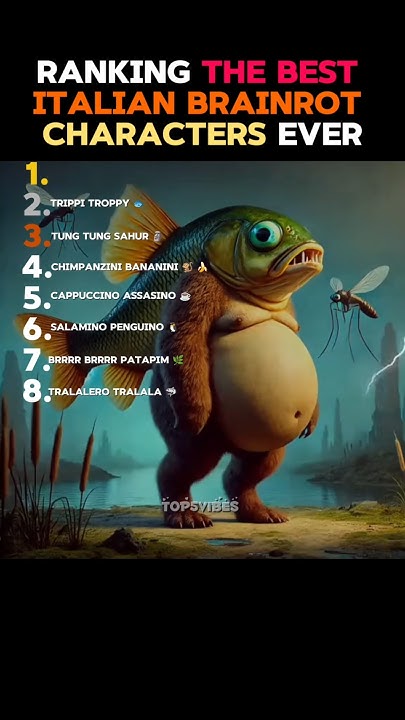 Ranking the best italian brainrot characters ever. #funnyclips #lol #rofl #brainrot # ...