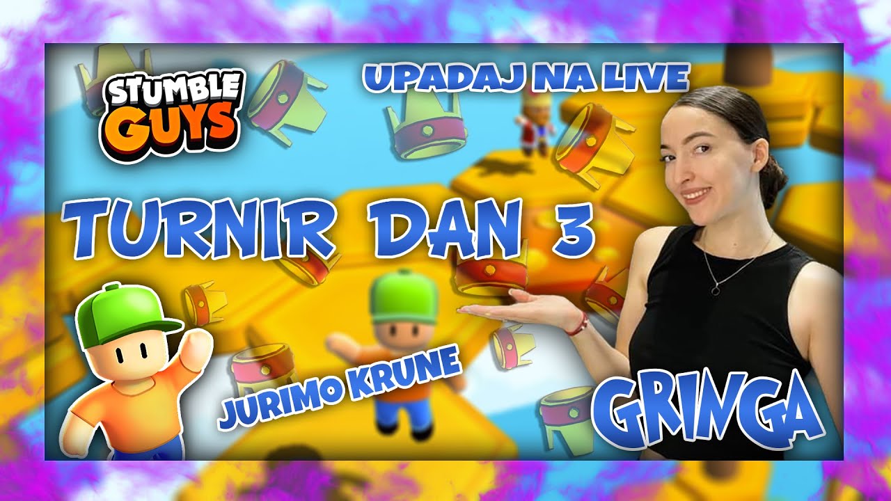 TURNIR U STUMBLE GUYS SRECNO SVIMA! 3 DAN - YouTube