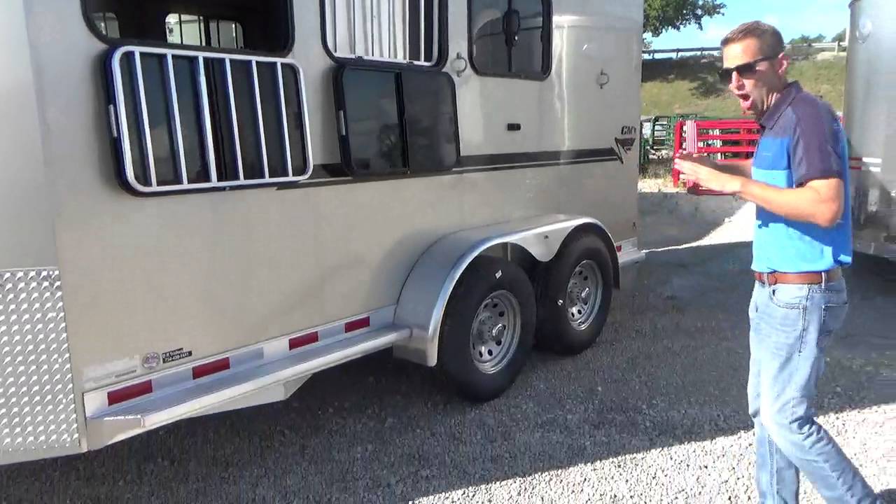 NEW CM HORSE TRAILER ALL ALUMINUM * DR TRAILER SALES - YouTube