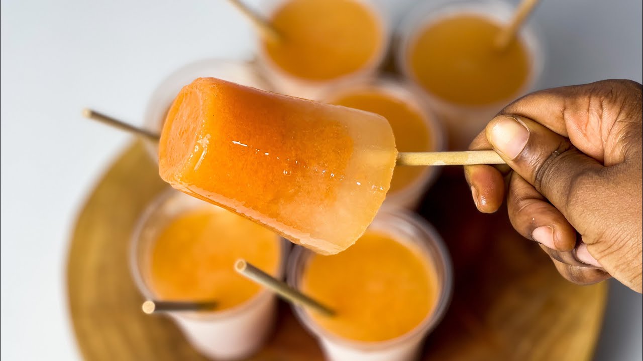 Carrot and Orange Popsicle for Detox and Beautiful Healthy Skin - YouTube