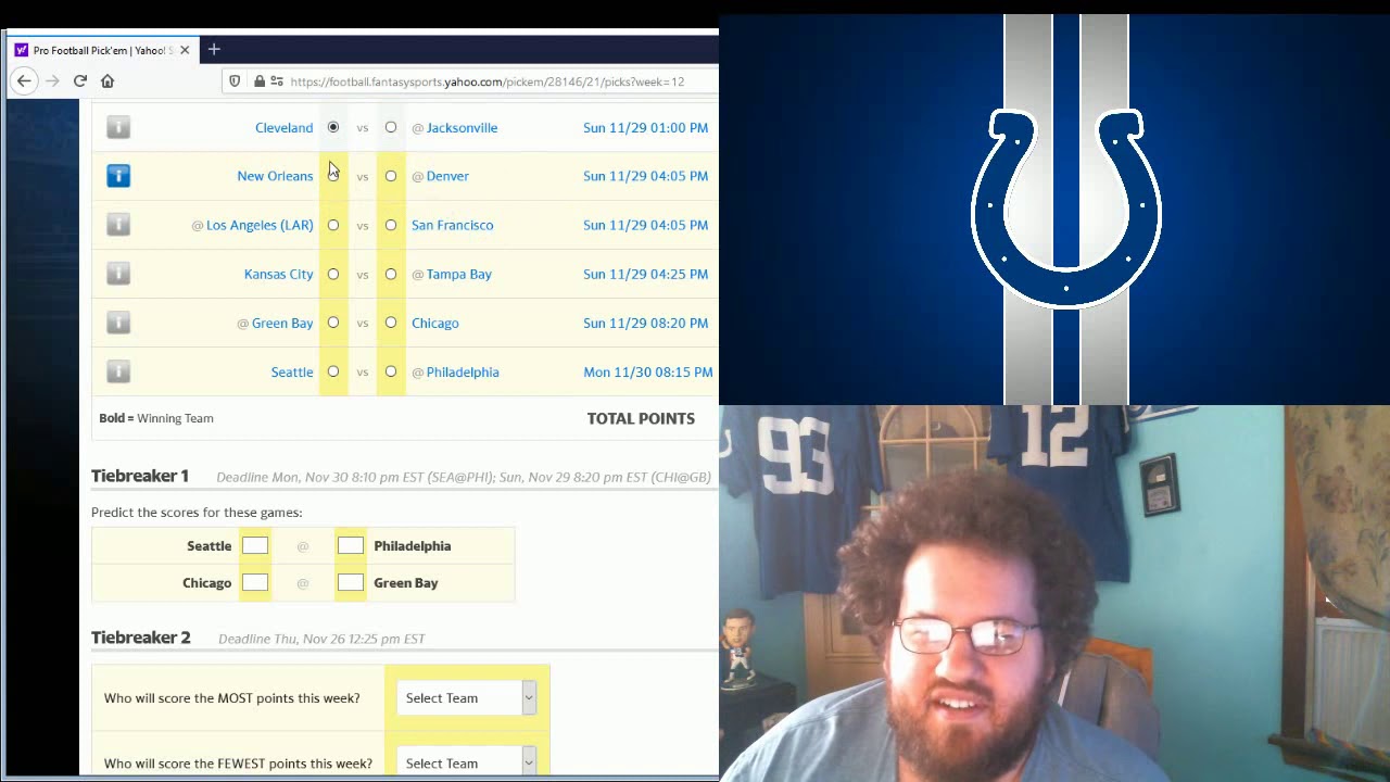 NFL 2020 Week 12 Picks - YouTube