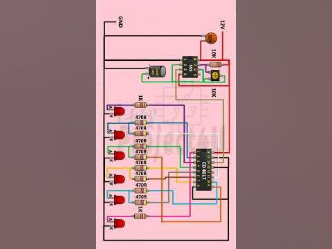 Knight Rider LED Chaser Circuit Diagram | Electronics Projects - YouTube