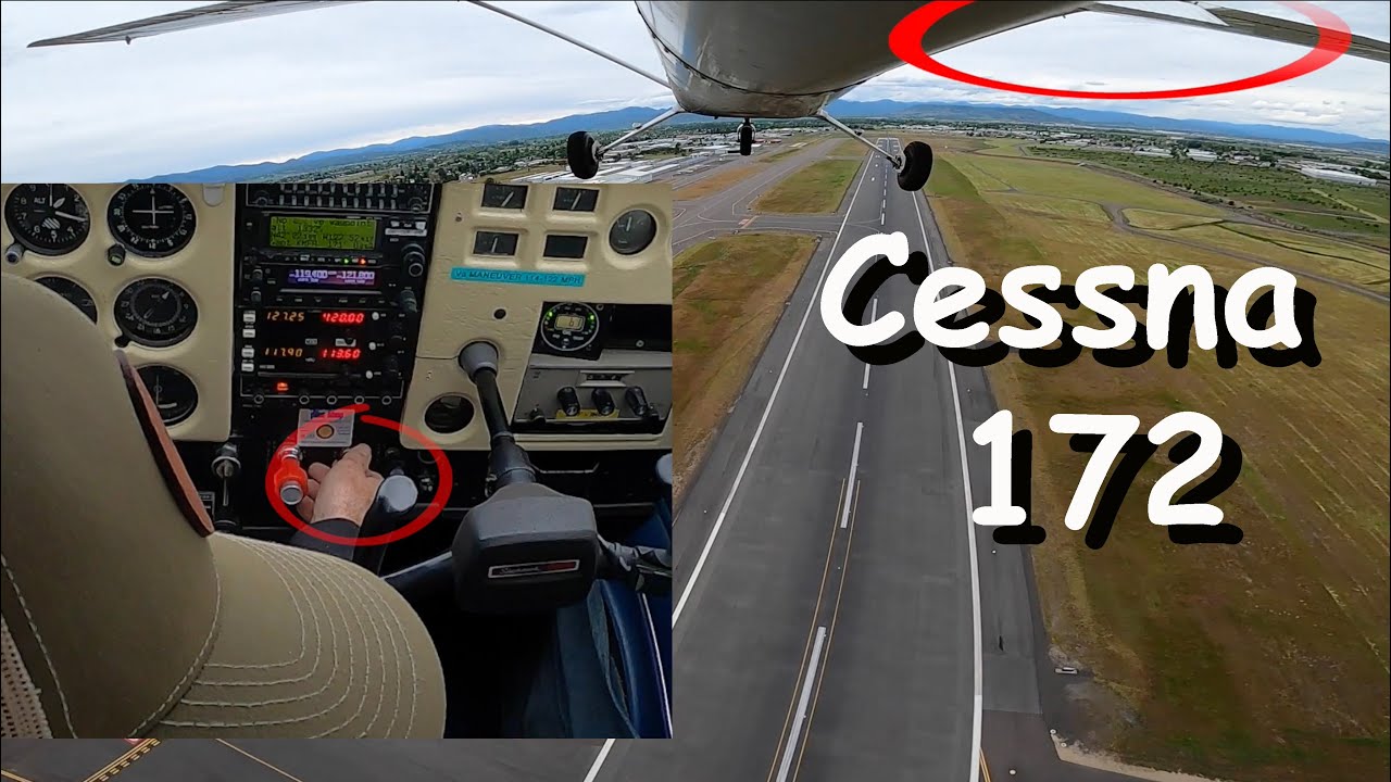 Flaps Stuck Cessna 172 - YouTube