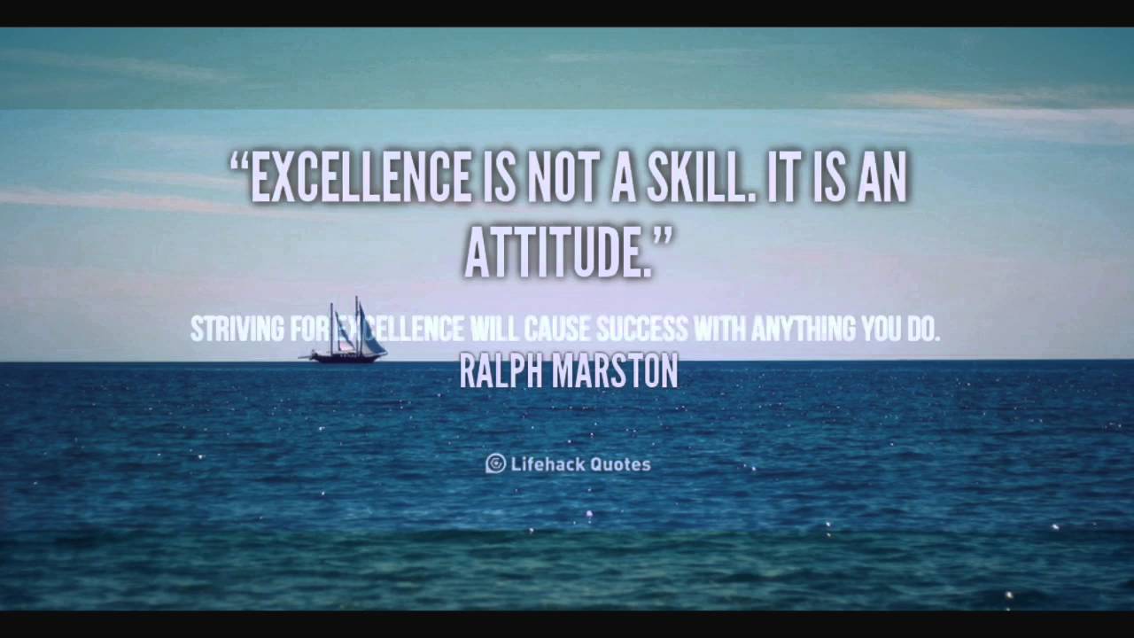 How To Be Excellent - YouTube