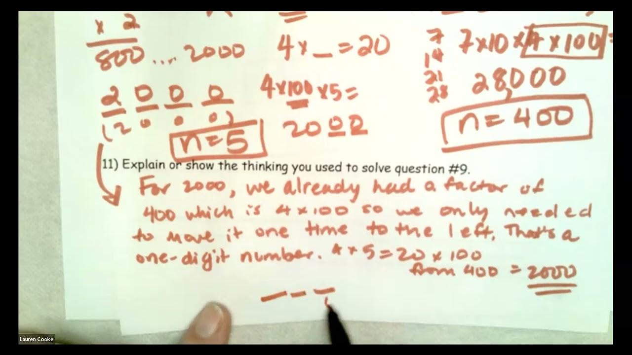 Grade 5: Unit 4 Lesson 8 HW Video (12.5.24) - YouTube