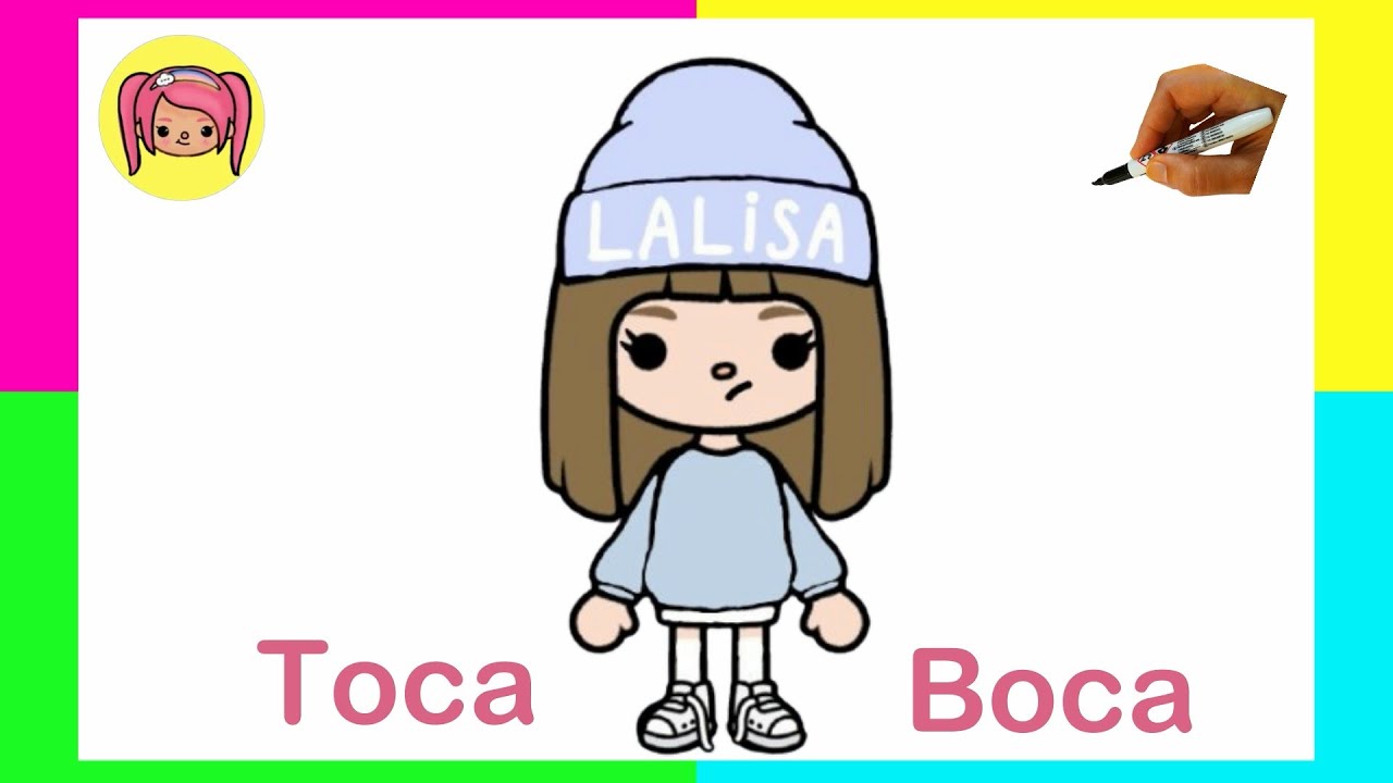How to Draw Toca Boca Character Girl with Aesthetic Outfit - YouTube