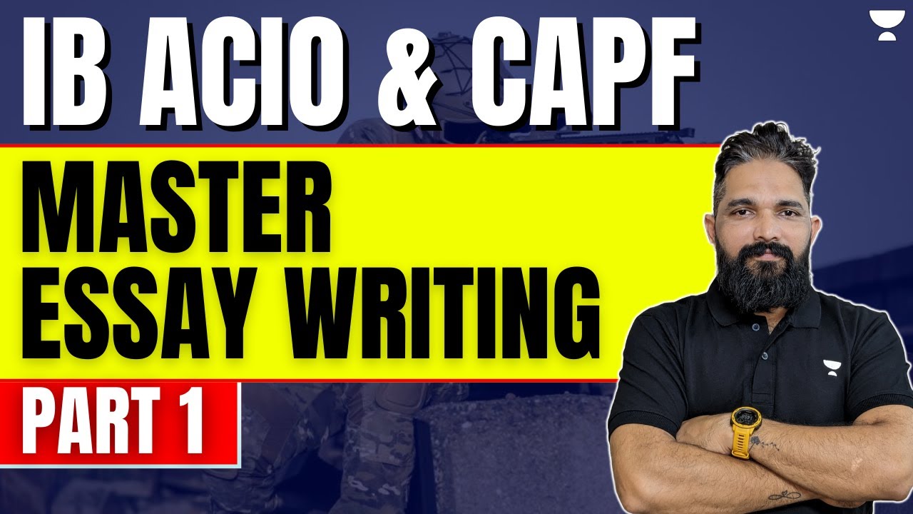 Master Essay Writing | IB ACIO & CAPF AC | Part 1 | Prashant Jagtap - YouTube