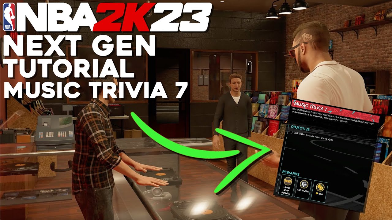 How to do Music Trivia 7 in NBA 2K23 | NBA 2K23 Next Gen Tutorial - YouTube