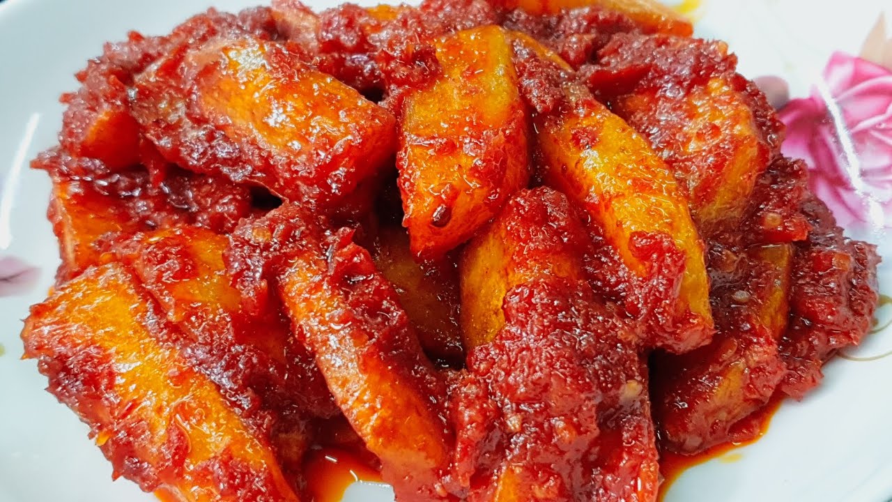 Cara Masak Sambal Kentang Pedas Tapi Sedap - YouTube