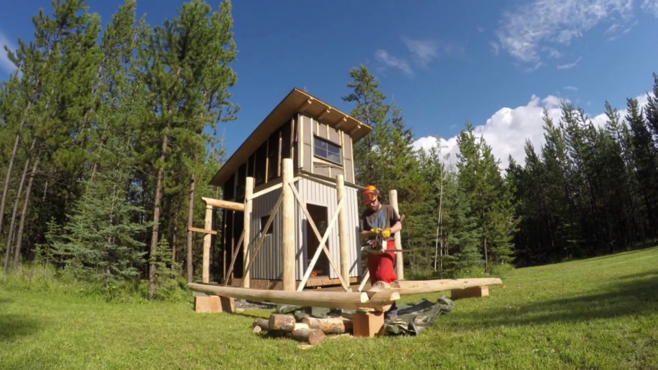 Bunky Building - Deck Installation - YouTube