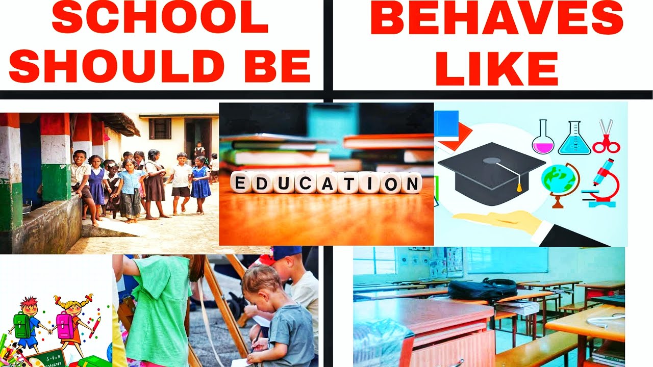 School nowadays!🤐🤐 | comparison with how should it be | हम स्कूल क्यों ...